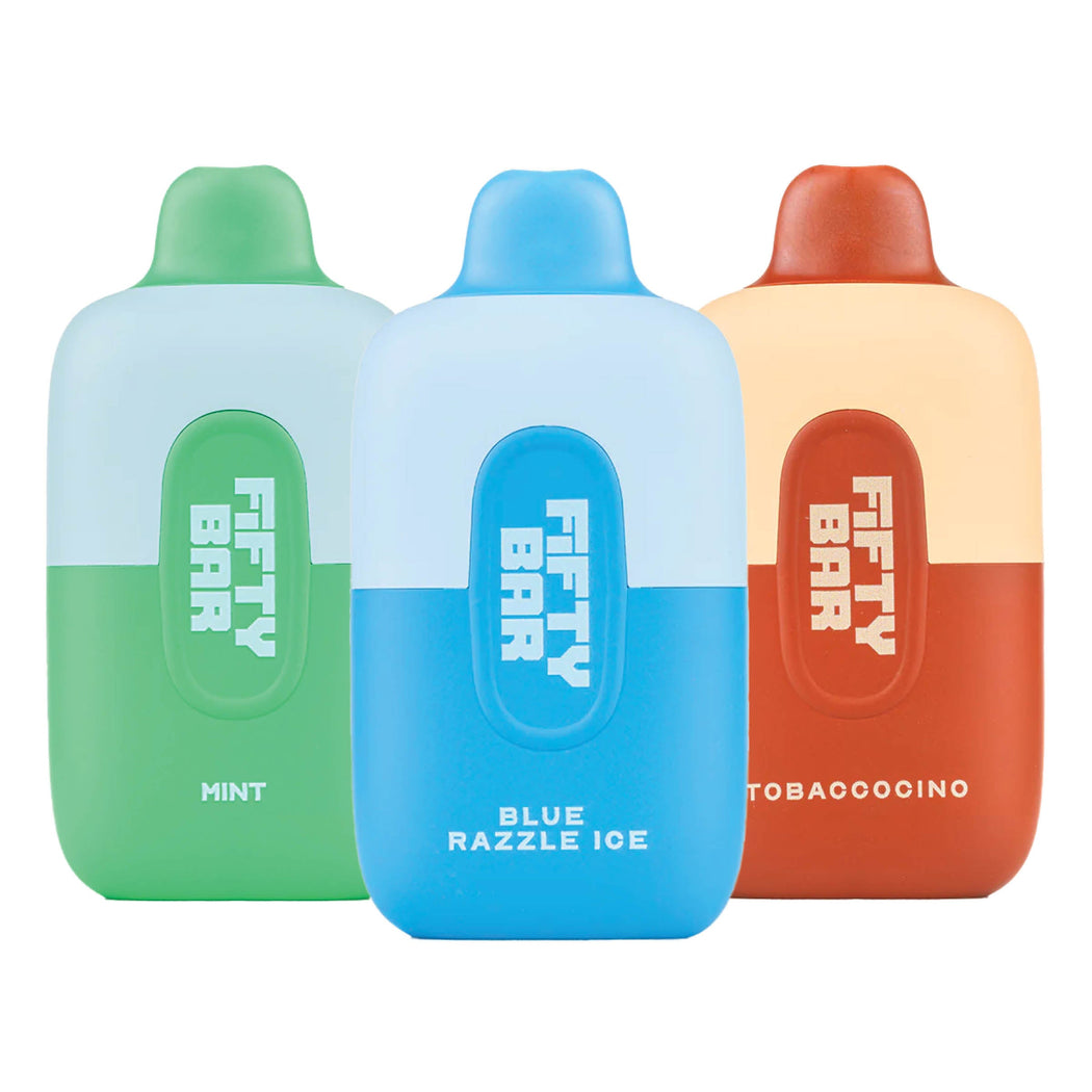 Fifty Bar Disposable Flavors| Free Shipping Available | vapeWH – White ...